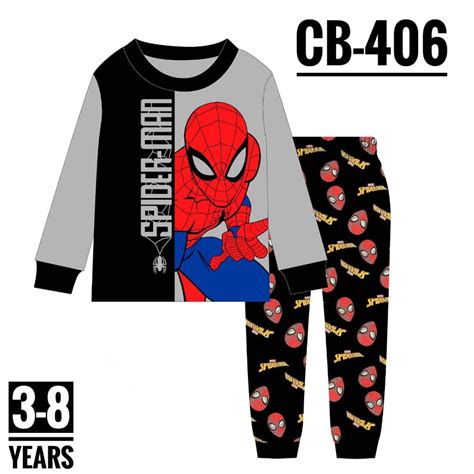 Cb 406 Spider Man Age 4 Pyjamas Stuch Beddings