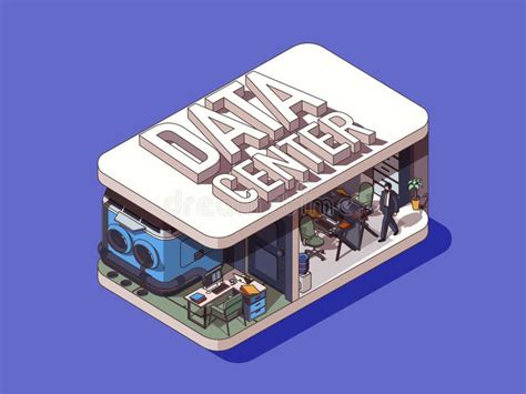 Data Center Office Isometric Stock Illustrations 658 Data Center Office Isometric Stock