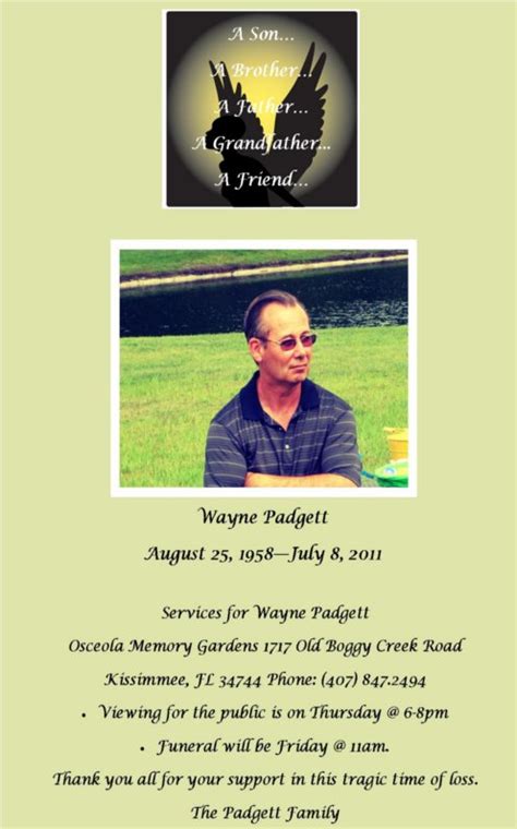 Wayne Padgett Rip Daddy See You On The Other Side My Name Is Cori