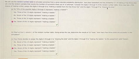 Ve Can Use The Random Number Table To Simulate