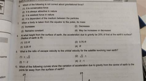 What Is The Ratio Of Escape Velocity To The Orbital Velocity For The Sate