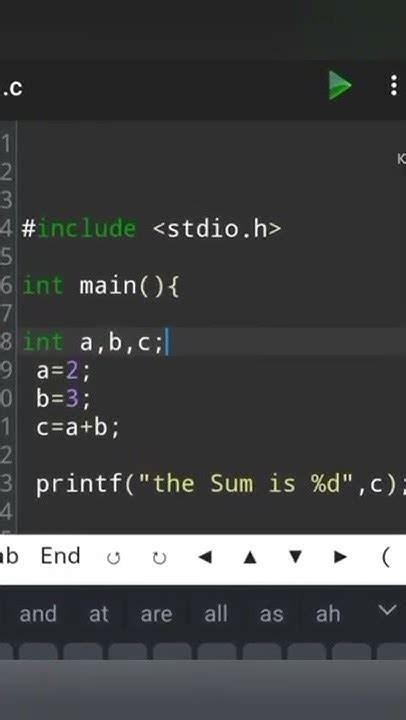 C Program To Add Two Numbersshorts Ytshorts Youtube