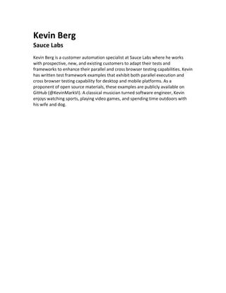 Build Fail Proof Tests In Any Browser With Selenium PDF