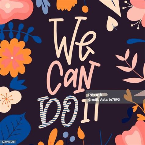 영감 소녀 전원 따옴표입니다 손으로 그린 글자 포스터입니다 페미니즘 여성 동기 부여 슬로건 벡터 일러스트레이션 0명에 대한 스톡 벡터 아트 및 기타 이미지 Istock