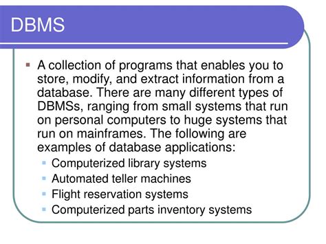 Ppt Dbms Powerpoint Presentation Free Download Id6236755