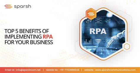 Top 5 Benefits Of Implementing RPA For Your Business Sparsh Communications PVT LTD
