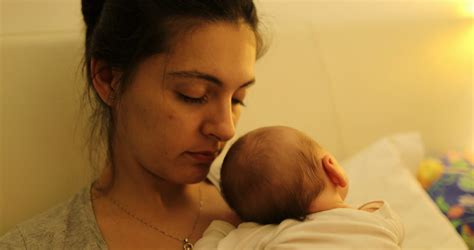 Sincere Love Candid Mom Holding Sleeping Stock Footage Sbv 348427219