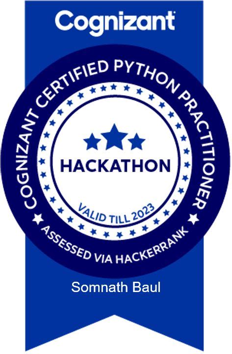 Somnath Baul On Linkedin Opportunity Hackerrank Python Machinelearning