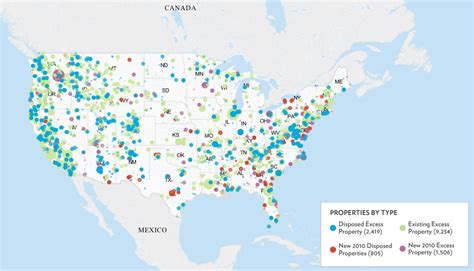 Excess Federal Properties Map October 2011 The White House