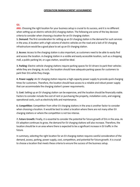 Operation Management Assignment Pdf Retail Inventory