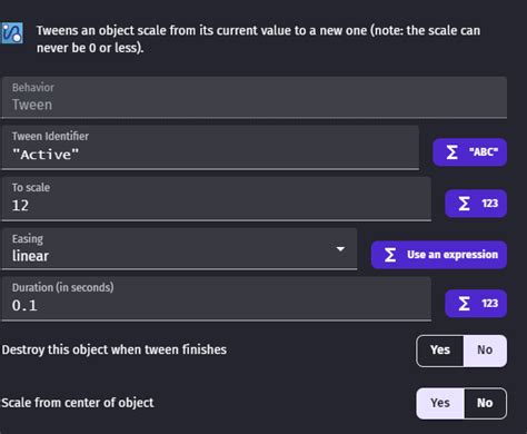 Tween The X And Y Scale Of An Object How Do I GDevelop Forum