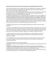 Analyzing Server Performance Issues Recommendations For Course Hero