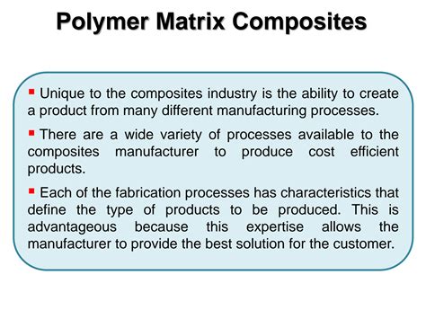 Solution Polymer Matrix Composites Studypool