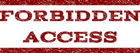 Forbidden Access Watermark Stamp Royalty Free Vector Image
