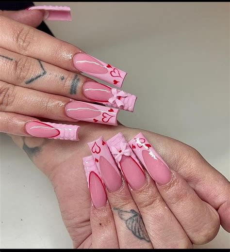 23 Elegant Pink Coffin Nail Ideas 2024 Nails By Drexplains