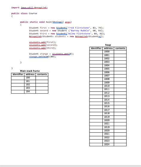suppose that we have the two classes below trace