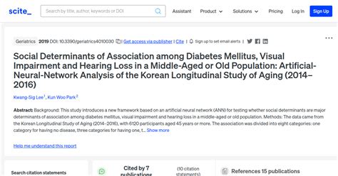 Social Determinants Of Association Among Diabetes Mellitus Visual