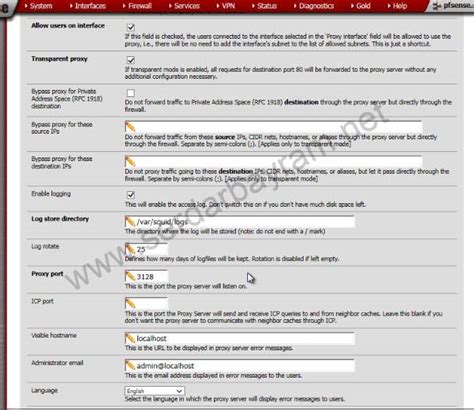 Pfsense Content And Url Filtering Section 1 Proxy Server
