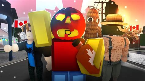4 Canadians Play Roblox Canadian Simulator Youtube