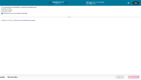 Solved For A Standardized Normal Distribution Calculate The Chegg