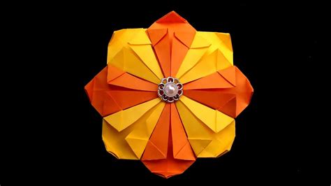 Как сделать красивый цветок из бумаги Youtube