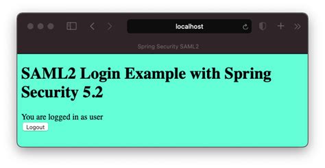 Spring Security Saml2 Service Provider Example Code Tinkering