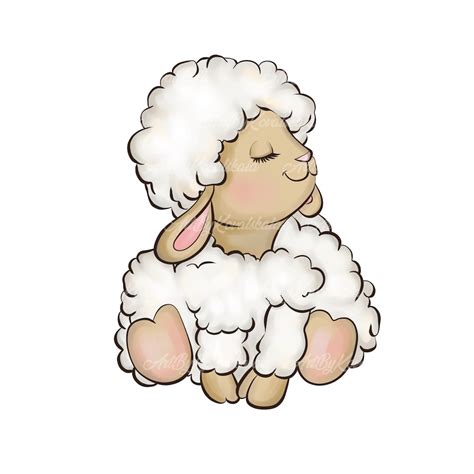 Sheep Clipart Cute Sheep Png Sheep Clip Art Digital Download Etsy