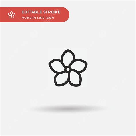 Simple Vector Flower Icon An Illustrative Symbol Design Template F