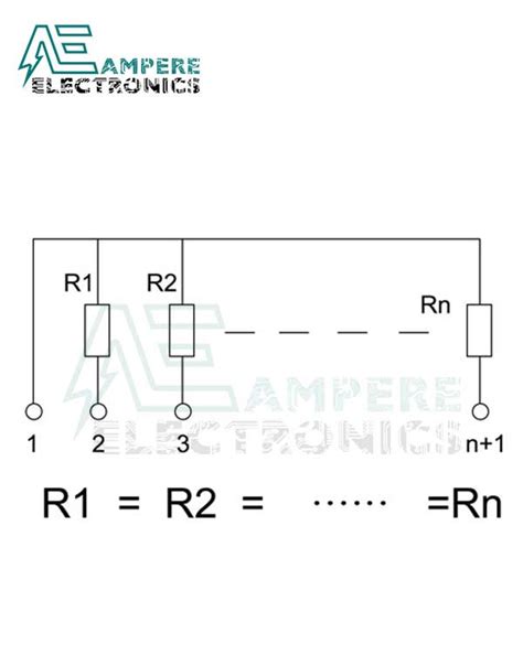 2 2kohm 9 Resistor Network 10pins Flux Electronix