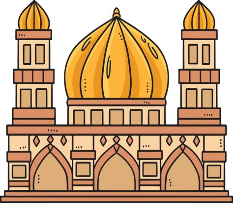 Ramadan Mosque Cartoon Colored Clipart 20447549 Vector Art At Vecteezy