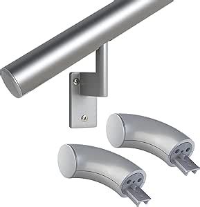 Promenaid 15ft Flush Handrail Kit Sliver Finish Complete Indoor