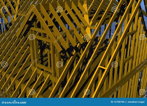 Small Dormer Frame Stock Illustration Illustration Of Model 12700796