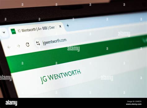 New York Usa January 20 2025 Jg Wentworth Website Offering