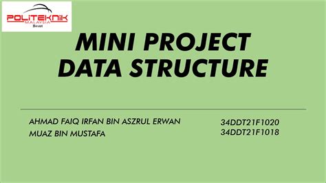 Mini Project Data Structure Stack 2 2 Dfc30233 Youtube