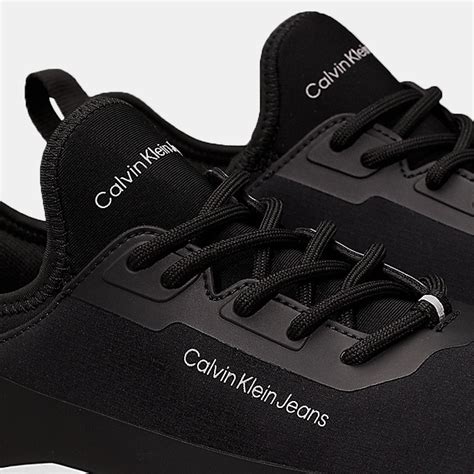 Calvin Klein Eva Runner Sock Mix In Hitech Γυναικεία Παπούτσια Μαύρο