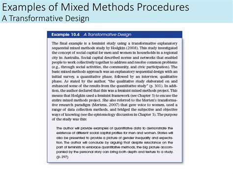 Chapter Ten Mixed Methods Procedures Pptx