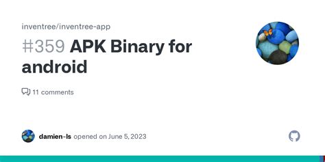 apk binary for android · issue 359 · inventree inventree app · github