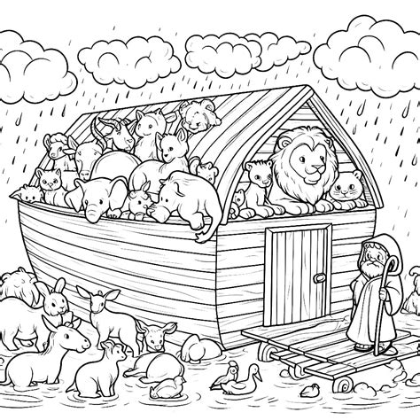 Die Arche Noah Zum Kostenlosen Ausdrucken Ausmalbilder Kostenlos