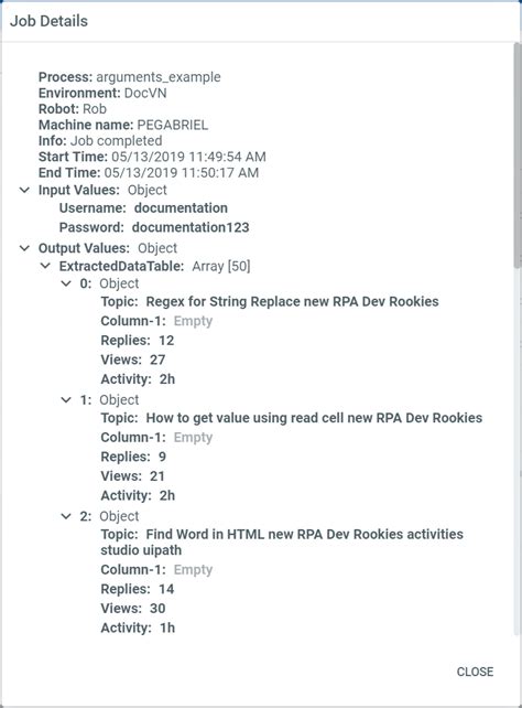 Example Of Using Input And Output Arguments