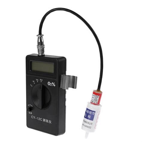 Cy 12c Gas Analyzer Professional Portable O2 Oxygen Concentration Content Tester Meter High