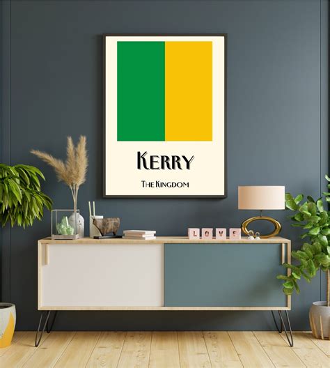Premium Irish County Kerry Flag Posters Celebrate Heritage Etsy