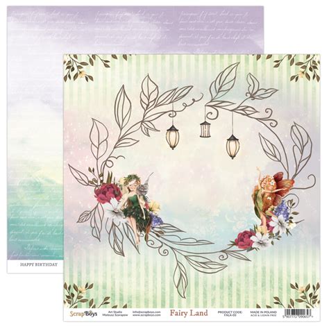 Fairy Land 12x12 Inch Paper Pack Fala 08 Craftlines B V