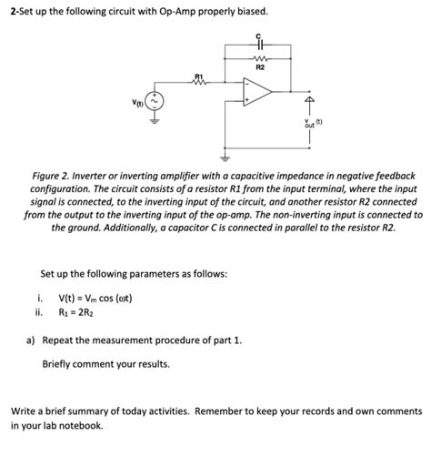 Solved 1 Set Up The Following Circuit с A B Vit Figure
