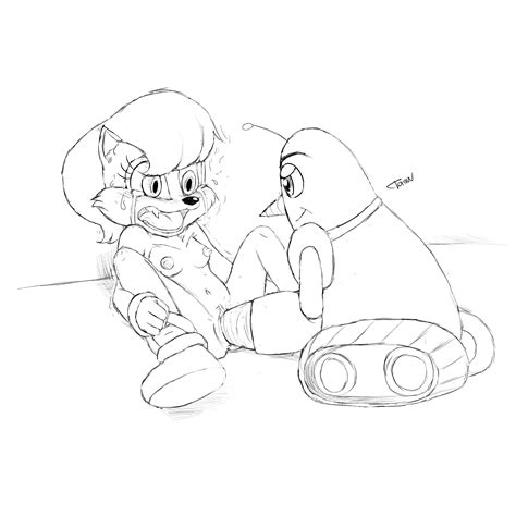 Rule 34 Drill Grounder Launny Sally Acorn Sonic Series Straight Hair Tagme 1326163