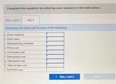Solved PA Static Classifying Costs Calculating Total Chegg