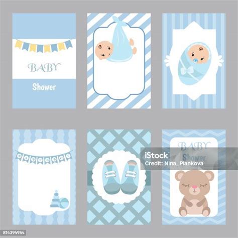 คอลเลกชันของการ์ดเด็กชายน่ารัก ภาพประกอบสต็อก ดาวน์โหลดรูปภาพตอนนี้ กลางวัน การทักทาย