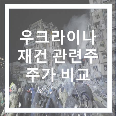 우크라이나 재건 관련주 주가 얼마나 상승했을까삼부토건 퍼스텍 디와이디 대모 현대무벡스 네이버 블로그