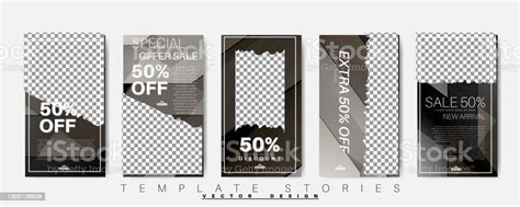 편집 가능한 스토리 배경 템플릿입니다 소셜 미디어에 대한 벡터 현대 디자인 배경 레이아웃 템플릿을 게시합니다 0명에 대한 스톡 벡터 아트 및 기타 이미지 Istock