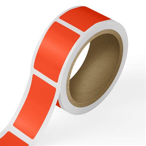 Jam Paper Standard Label Rolls Rectangle 2 X 3 12 Neon Red 125