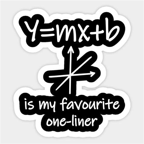 Y Mx B Sticker For Math Lovers